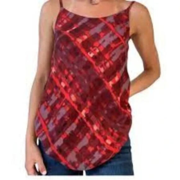 CAbi | Tops | Cabi Top S Cherish Cami Tank Red Purple Print 386 | Poshmark